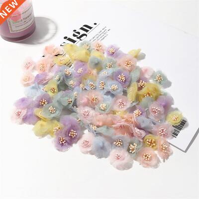 Chiffon Artificial Flowers 2.5cm Yarn Fake Flowers for Home
