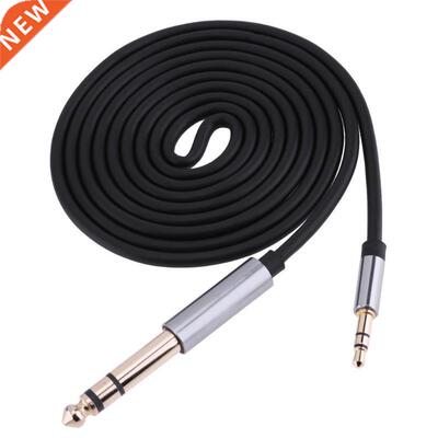 3.5mm Male to 6.35mm Male TRS Stereo Audio AUX Adapter Conne