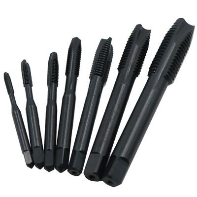 7pcs Machine Taps Kit Metric Plug Hand Tap Drill Bits HSS M2