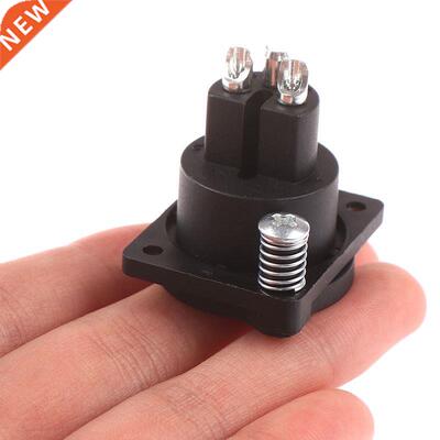 1Pc 3Pin Waterproof Female Chassis Panel Mounted Socket Adap