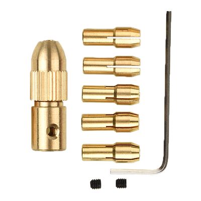 8pcs /Set Brass Drill Chucks Collet Bits 0.5-3.0mm Mini Elec