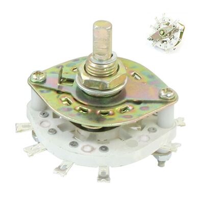 2P4T 2 Pole 4 Position 1 Deck 10 Pins Band Channael Rotary S