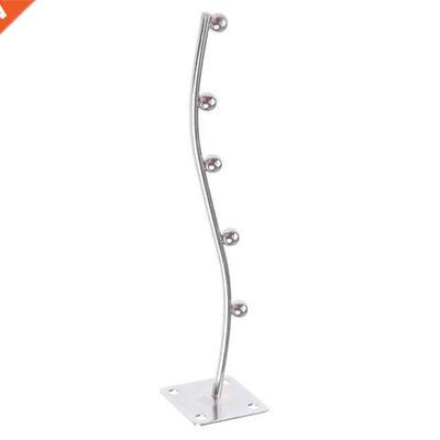 Wall Mount Waved Waterfall Hanger Rack 5 Beads Garment Displ