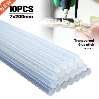 10/20/50Pcs 7x200mm Clear Hot Melt Glue Stick For Electric H
