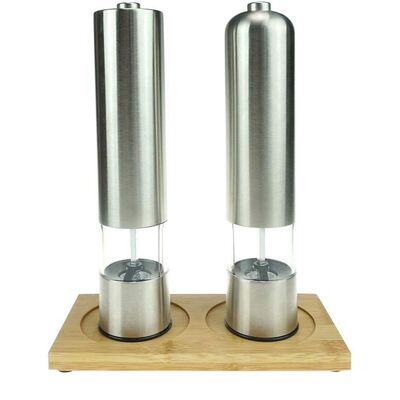 2 Pcs Set Electric Pepper Grinder or Salt Grinder Automatic