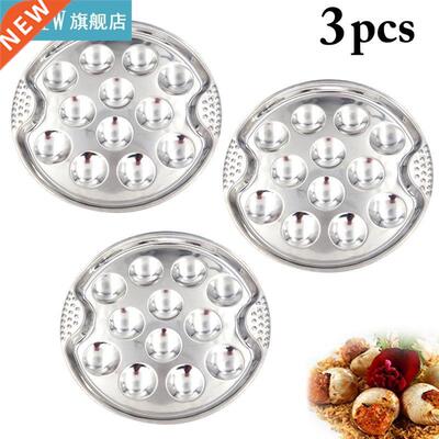 Pcs/Set Grilling Trays Round Stainless Steel 12-Gri