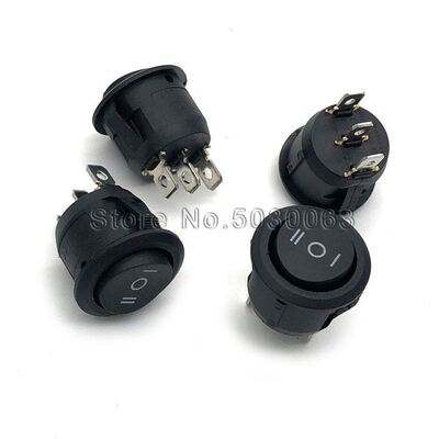 10pcs KCD1 three gear ship type switc circular warping butt