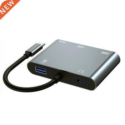 Type-C To 4K HDMI-compatible VGA USB C 3.0 Hub Adapter for M