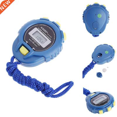 Handheld Digital LCD Sports Stopwatch Chronograph Counter Ti