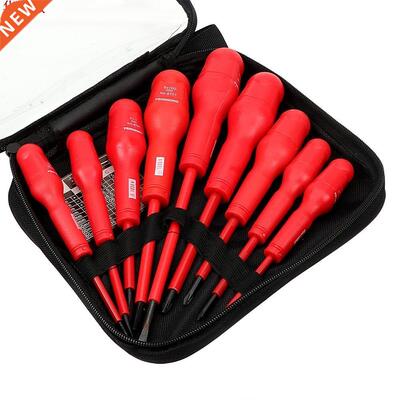 9 PcsElectrician Dedicated Insulated Screwdriver 1000V Slott