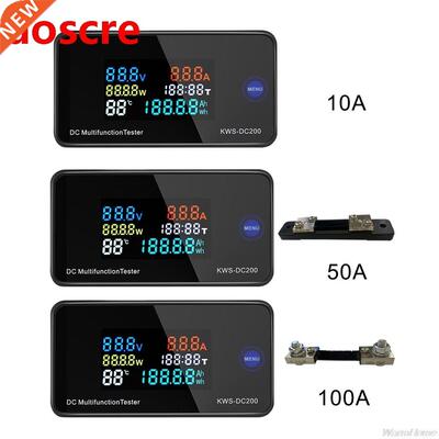 DC 0-200V Voltmeter Ammeter KWS Power Energy Meter LED Dgt