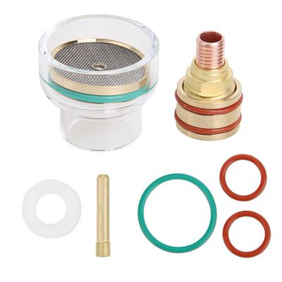 1.6mm/2.4mm TIG Welding Torch Kits Glass Collet Gas Lens Noz