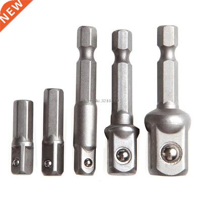 For 5Pcs/Set Socket Adapter Hex Power Drill Bit Driver Bar W