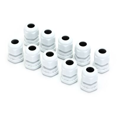 10Pcs 5-10mm Cables IP68 PG11 Black Glands Connectors For Fi