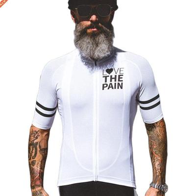 Love The Pain Cycling Jersey Man Summer Bike Clothing Quick-