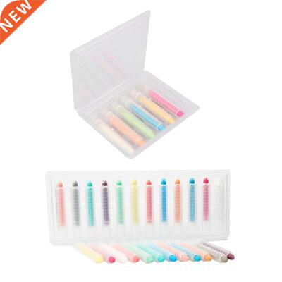 Pack of 12 Colorful Dustless Washable Chalk Twist up Design