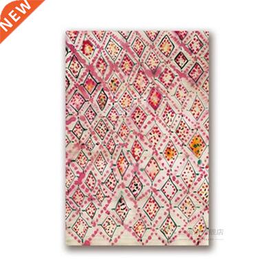 Vintage Pink Rug Art Prints Boho Wall Decor Eclectic Poster