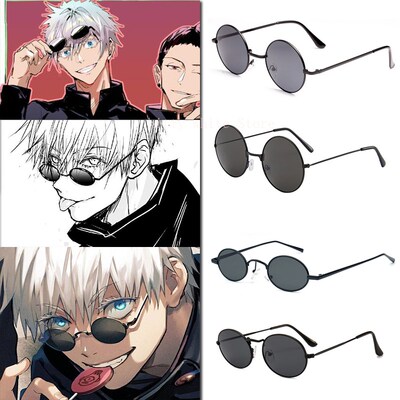 Gojo Satoru Cosplay Glasses Eyewear Jujutsu Kaisen Black Gla