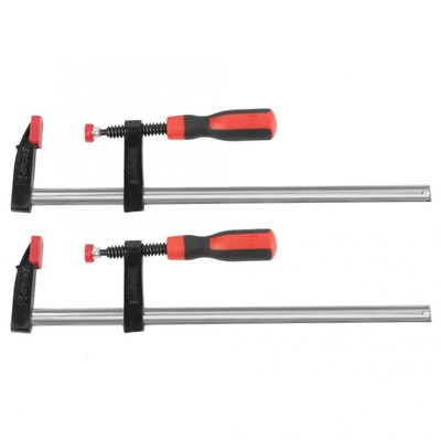 2Pcs Heavy Duty F Clamps Woodworking Bar Clips Quick Slide D