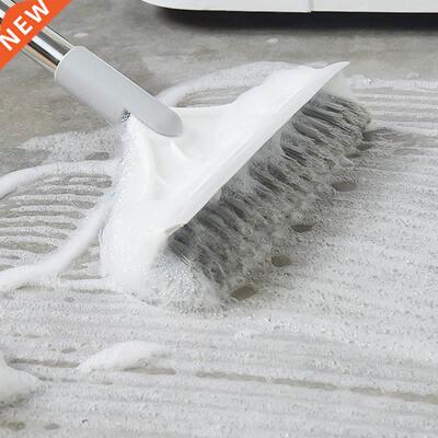 Floor Scrub Brush 2 In 1 Long Handle Wiper Stiff Bristle Win