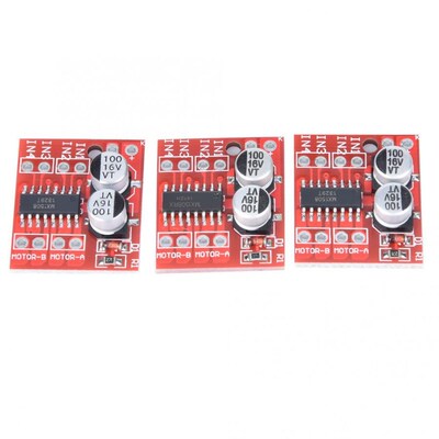 3pcs 1.5A 2-Way DC Motor Driver Module PWM Speed Regulation