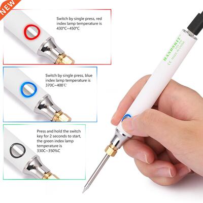 HANDSKIT USB Charging Soldering Iron 5V 8W Adjustable Temper