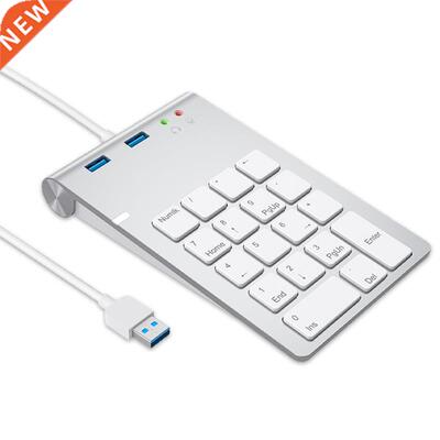 USB Numeric Keypad 18 Keys with USB 3.0 Port Hubs and Audio