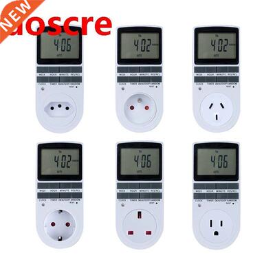 Electronic Digital Timer Switch 24 Hour Cyclic EU UK AU US F