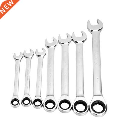 Chrome Vanadium Steel Ring Ratchet Wrench Reversible Double