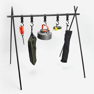 Outdoor Camping Large Foldable Triangle Rack Sundries Organi