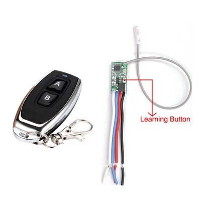 433mhz DC 3.6V 6V 12V 24V 1CH Relay Wireless RF Remote Contr