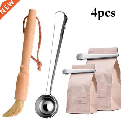 4pcs Coffeeware SetsCoffee Scoop Set Creative Tea Scoop Bag