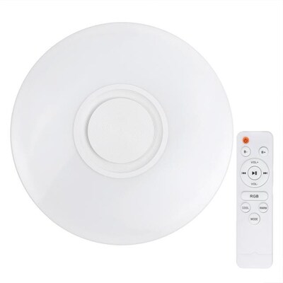 80W 3D Light Effect Led Ceiling Light RGB Flush Mount 370mm