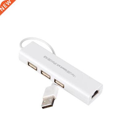 Professonal USB to RJ45 3 Ports USB 2.0 Ethernet RJ45 Wred