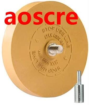 3.5 inch Decal Eraser Wheel Pad Rubber Disk Pneumatic Car St