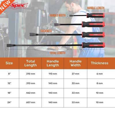 1pc Long Pry Bar Tool 8 12 18 24 inch Tire Heavy Duty Crowb
