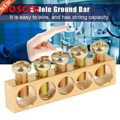 10 pcs 5-Hole Terminal Block Connector Strip Electrical Dist