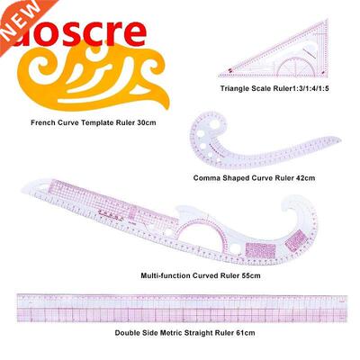 5Pcs/set Cuttng Ruler  Clothng Sample Gradng Sewng T