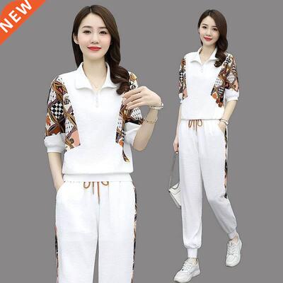 Women's Tracksuit Fashion Pencil Pant Suits 2021 New Sum