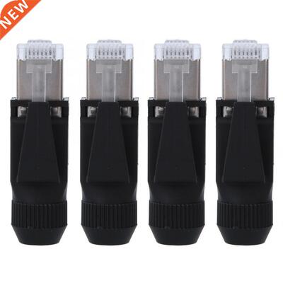 4PCs Waterproof RJ45 Connector Cable Network Cable Adapter C