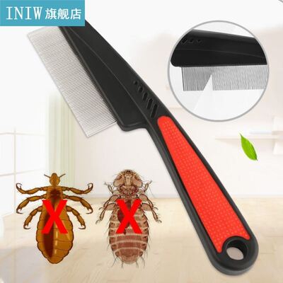Pet Grooming Comb Teeth Shedding Hair Flea Lice Removal Brus