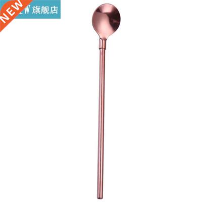1pc Multicolour Spoon Straw Multipurpose Stainless Steel Reu