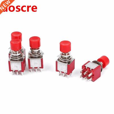 AC 250V 2A/120V 5A 6pins Momentary Push Button Switch DPDT N