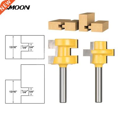 2pcs Tongue Groove Router Bit Set milling cutter wood carvin