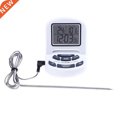 LCD Display Home Kitchen Cooking Thermometer Probe Meat BBQ
