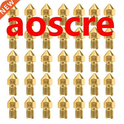 35Pcs 0.4mm MK8 Nozzles 3D Printer Extruder Accessories for