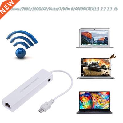 Micro USB 2.0 HUB to Network LAN Adapter Ethernet RJ45 with