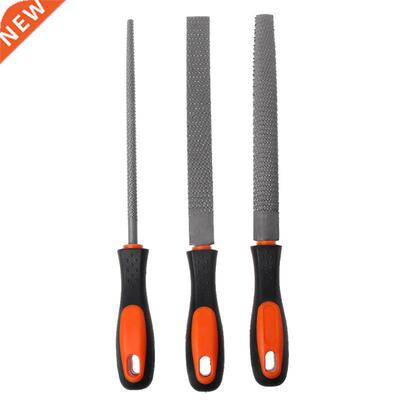 3Pcs/Set Wood Rasp Steel File Carving Flat Round Semi-circul
