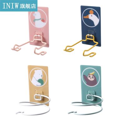 RecabLeg Sticky Hair Dryer Holder Iron Rack Bathroom Acces