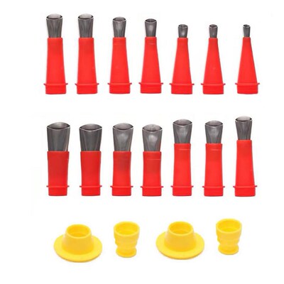 18pcs Stainless Steel Caulk Nozzle Applicator Caulking